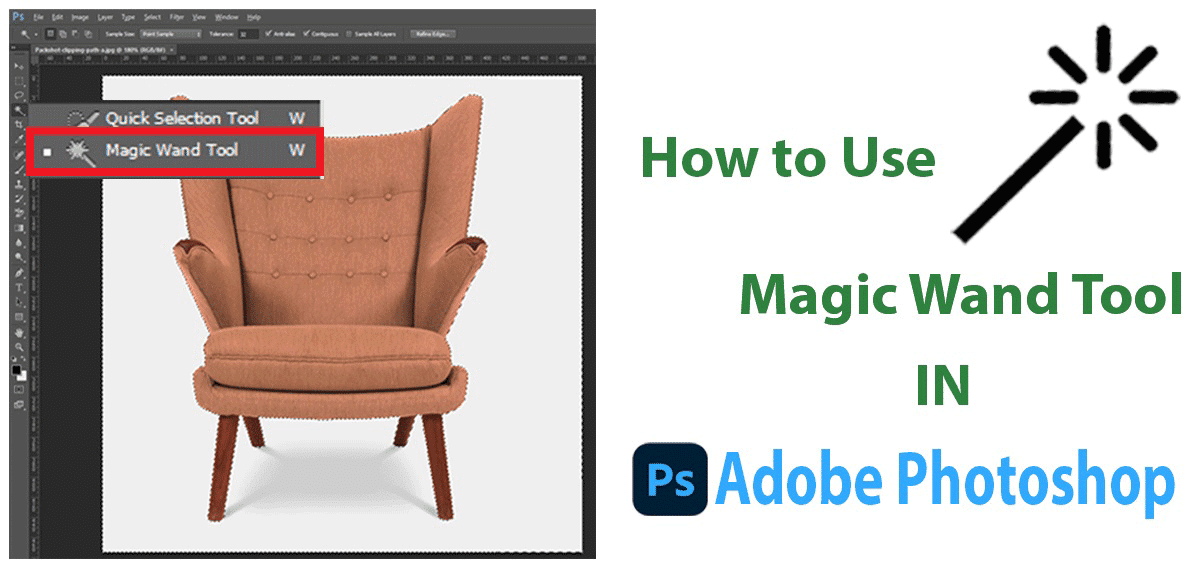 How to Use Magic Wand Tool in Photoshop to select background