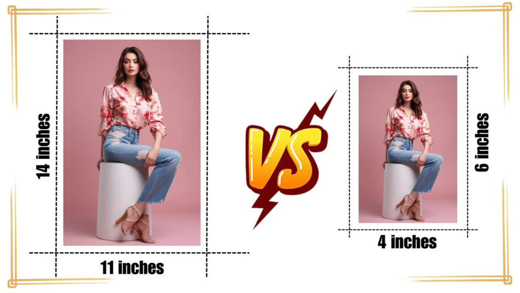 How big is a 4×6 photo | In different units