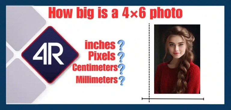 How big is a 4×6 photo | In different units