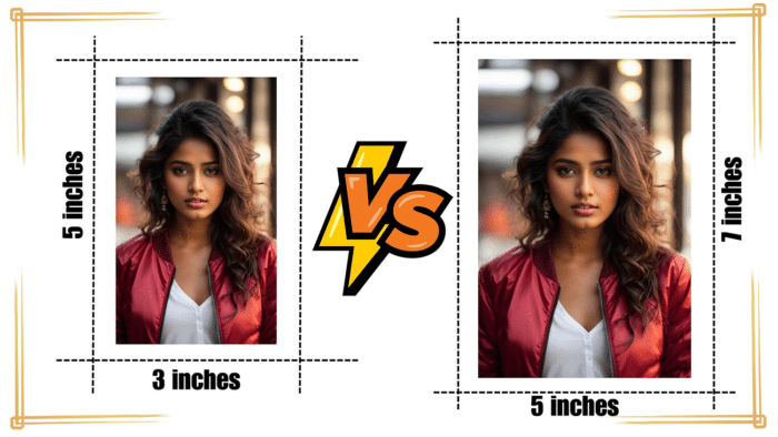 How big is a 5x7 Photo Size in Inches, CM and MM 4x6 vs 5x7