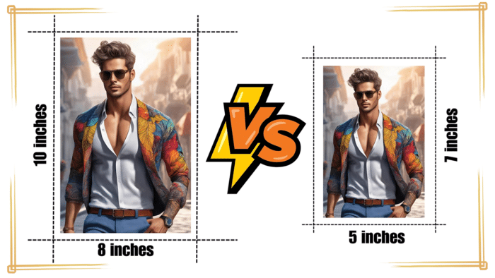 How big is a 5x7 Photo Size in Inches, CM and MM 4x6 vs 5x7